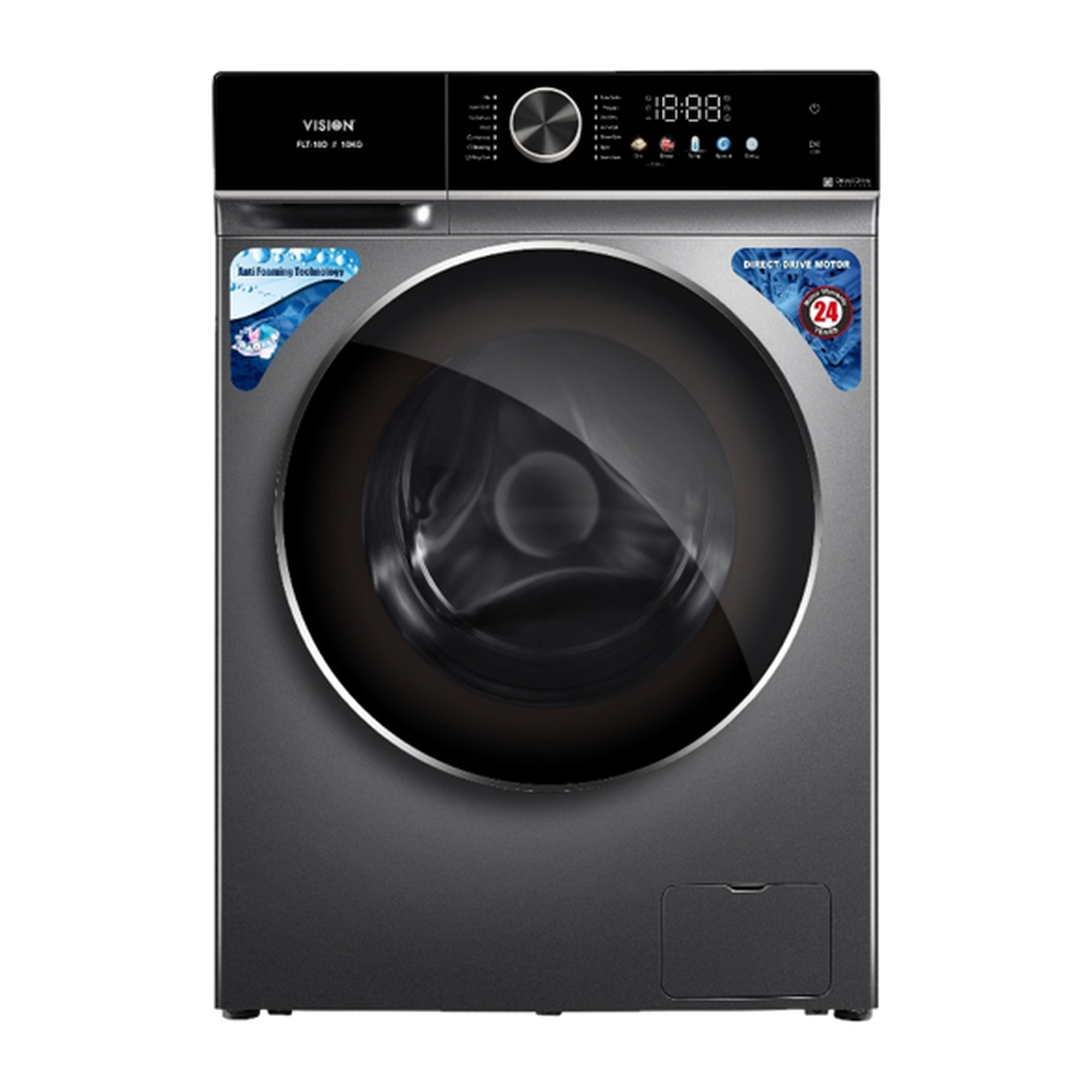 VISION Front Load Washing Machine & Dryer Combo 10kg, FLT10D | VISION